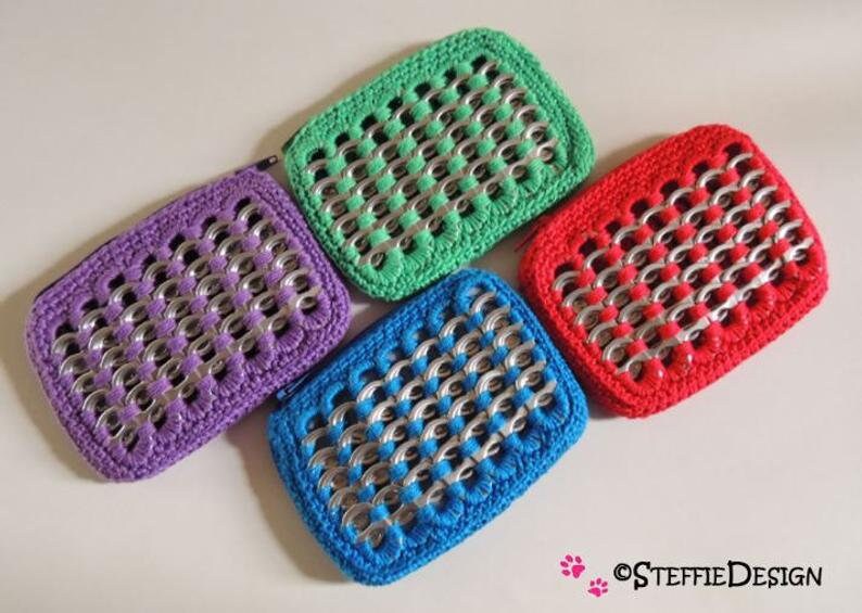 Pop Tab Coin Purse Crochet Pattern PDF ENGLISH - Etsy