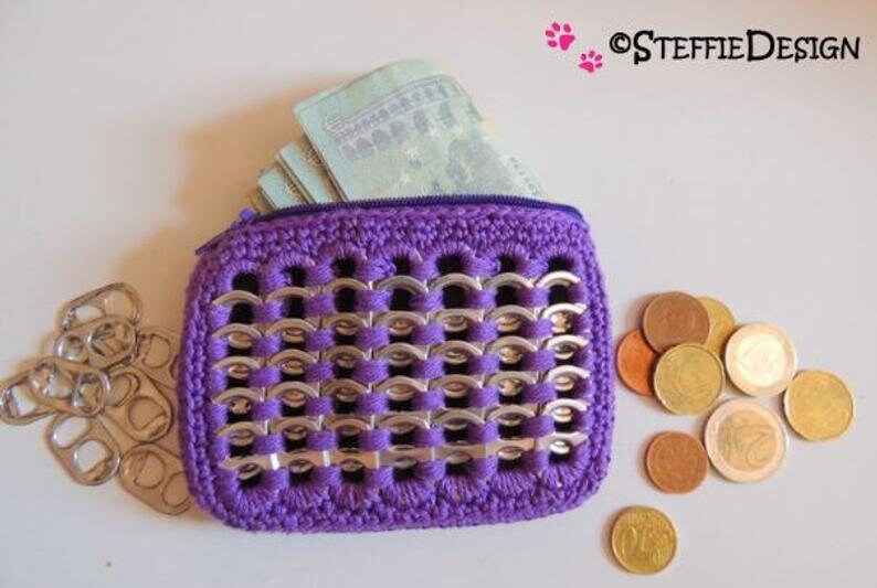 Pop Tab Coin Purse Crochet Pattern PDF ENGLISH - Etsy