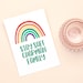 Personalised Rainbow Stay Safe Card for Loved Ones During Lockdown - Etsy