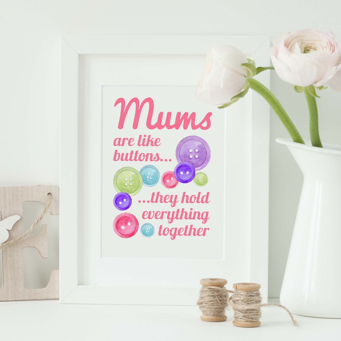 Mums Are Like Buttons They Hold Everything Together - Etsy UK