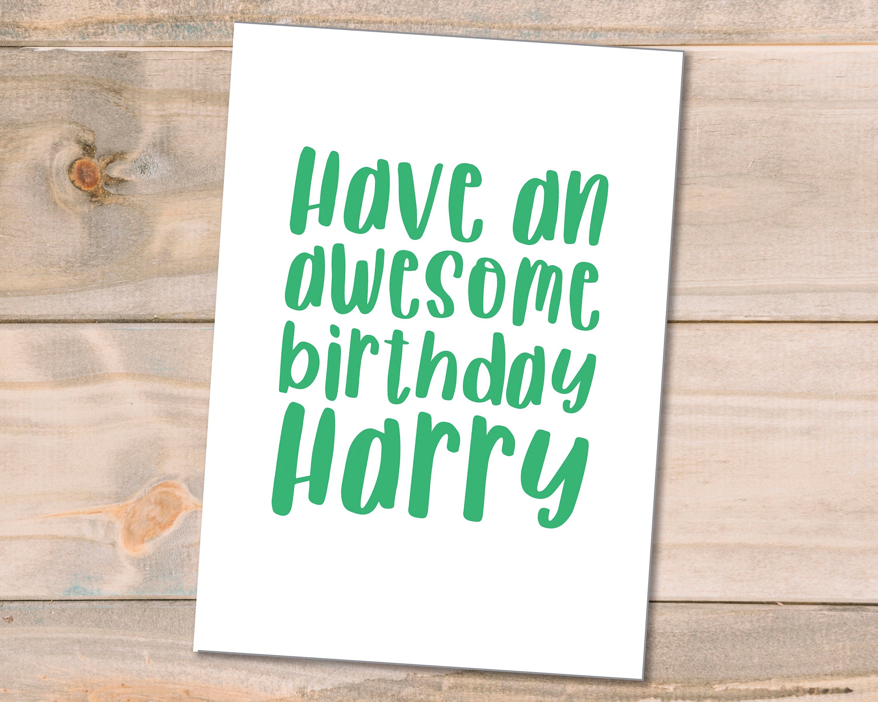Personalised Birthday Card. Have an Awesome Birthday. - Etsy Australia