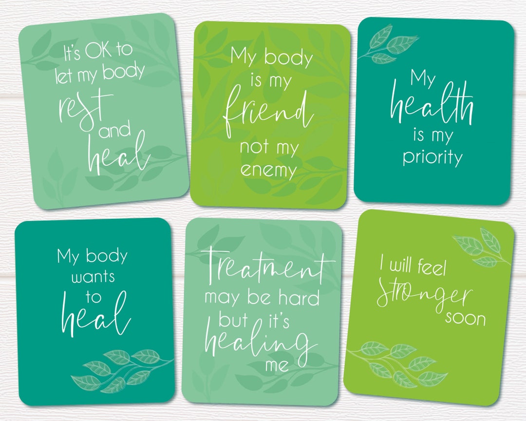 30 Affirmation Cards to Help You Through an Illness and the Healing ...