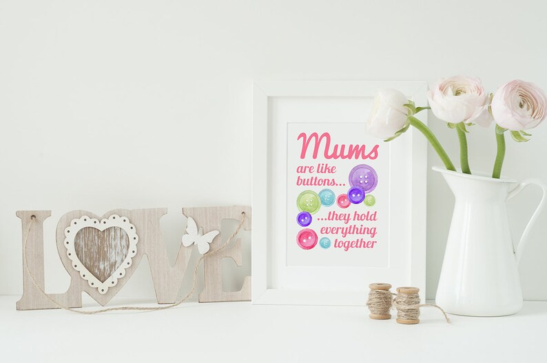 Mums Are Like Buttons They Hold Everything Together - Etsy UK