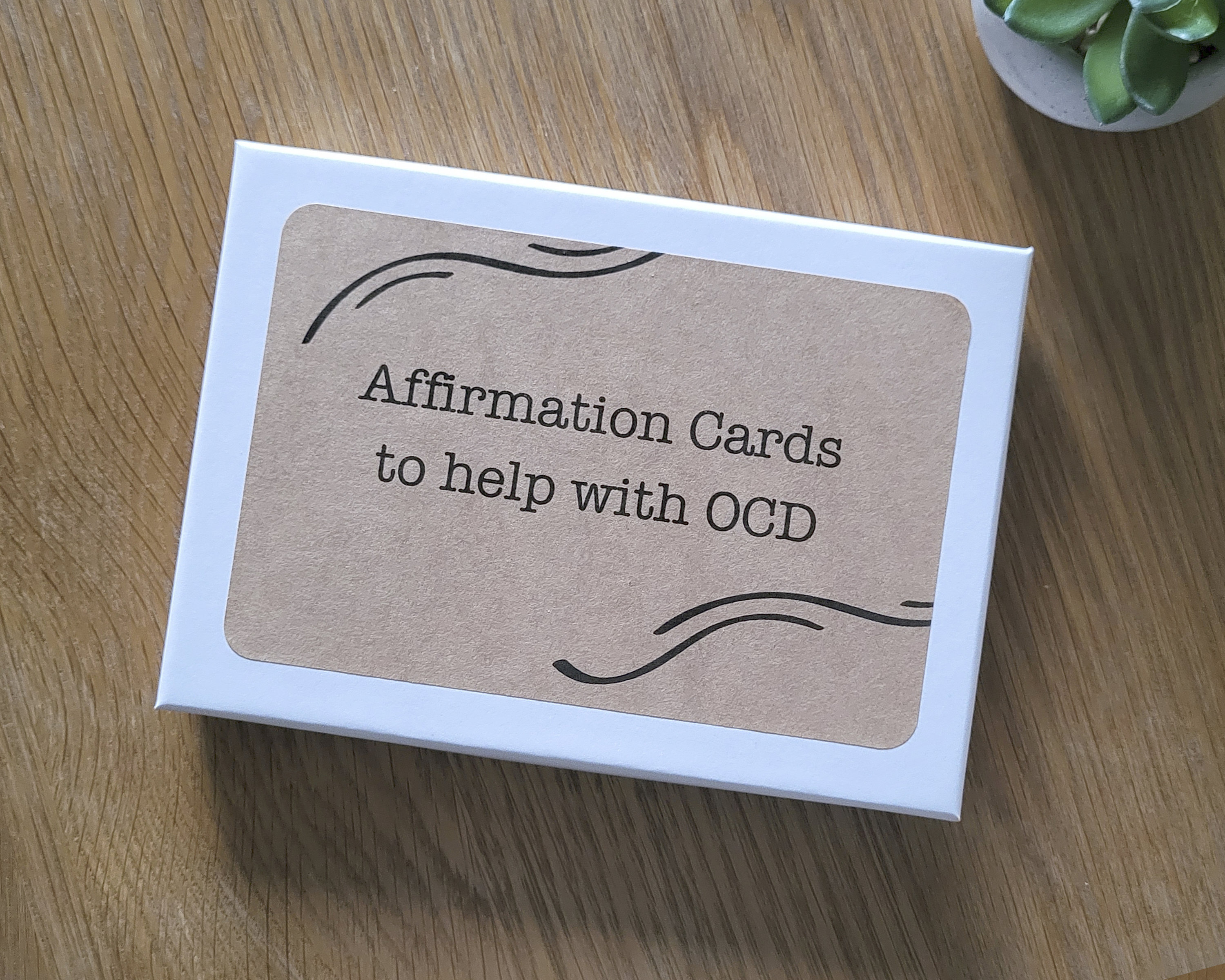 30 Kraft Affirmation Cards for OCD, Mental Health Gift, Positive ...