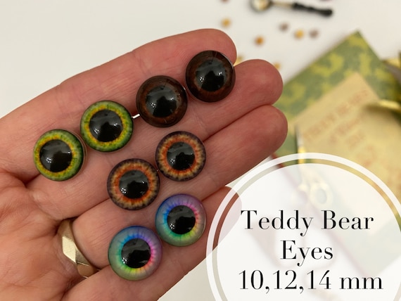 NEW Teddy Bear Eyes 10 12 14 Mm / Eyes With Loop /eyes for | Etsy