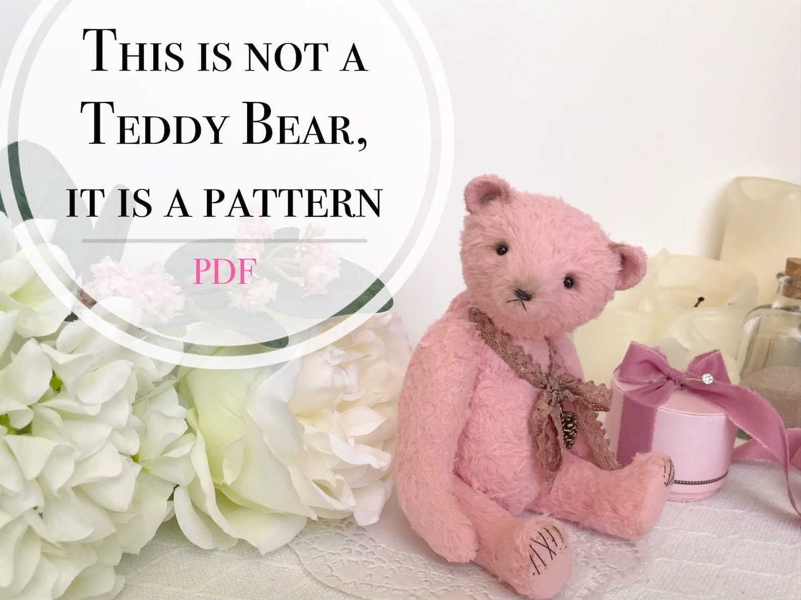 PDF teddy bear pattern jointed teddy bear pattern sewing | Etsy