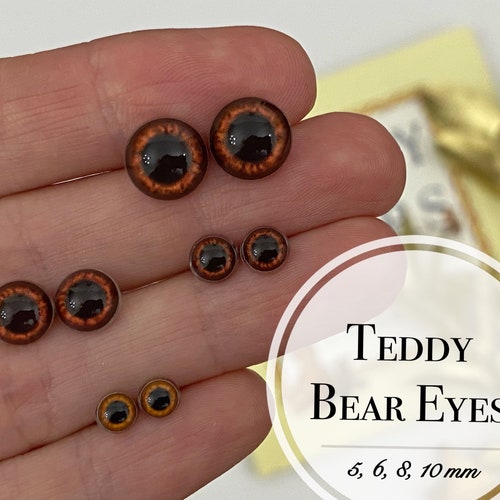 NEW Teddy Bear Eyes 10 12 14 Mm / Eyes With Loop /eyes for - Etsy