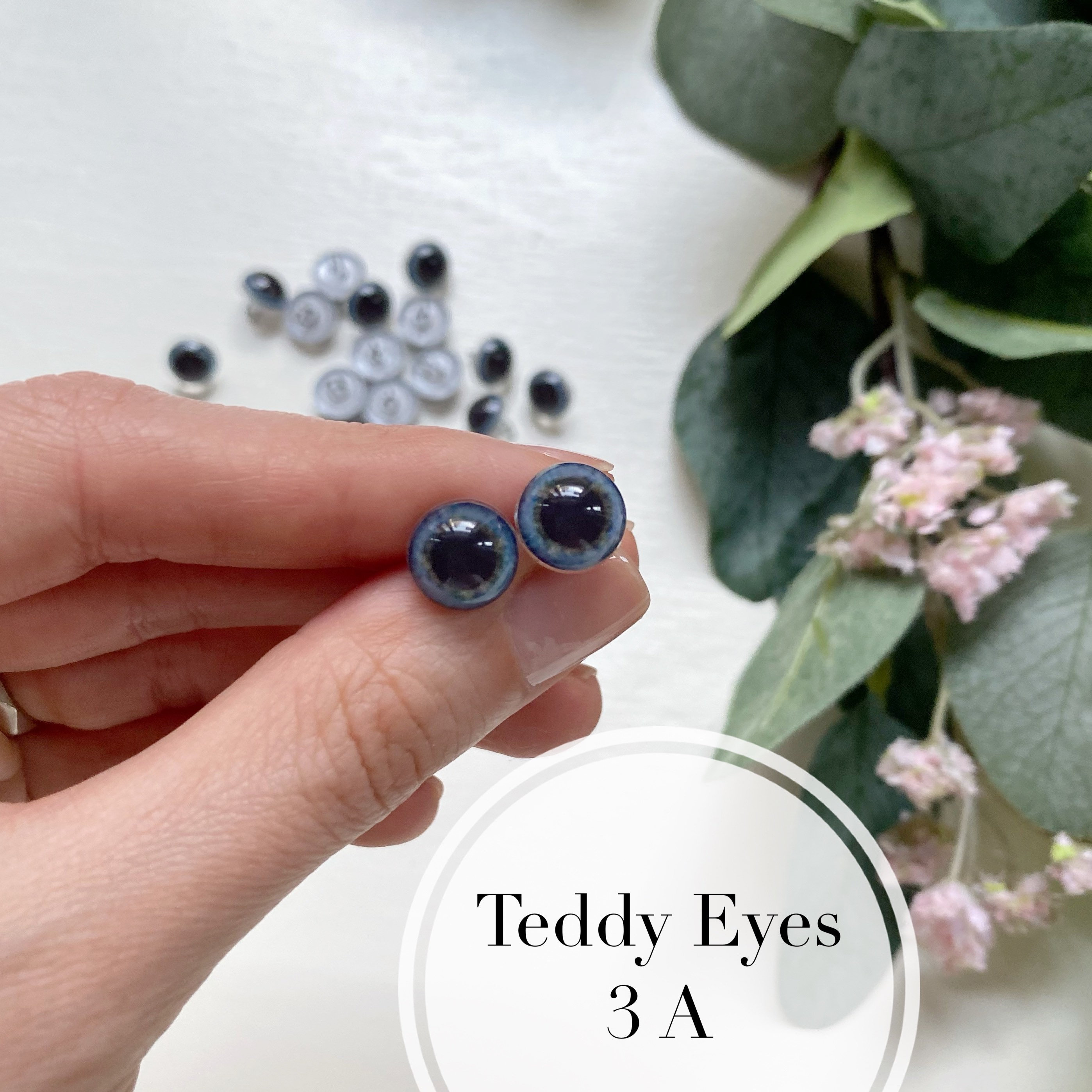 NEW Teddy Bear Eyes 10 8 6 Mm one Pair/ Eyes With Loop - Etsy UK
