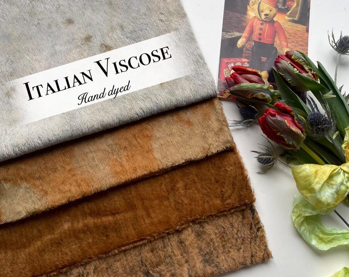 Italian Matt Viscose 6 Mm for Teddy Bear Size 47x32 Cm/ Viscose for ...