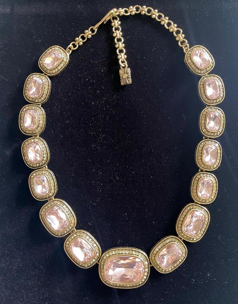 HEIDI DAUS Light Pink Exquisite Elegance Necklace - Etsy