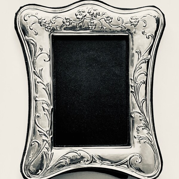 Repousse Sterling Silver Picture Frame - Etsy