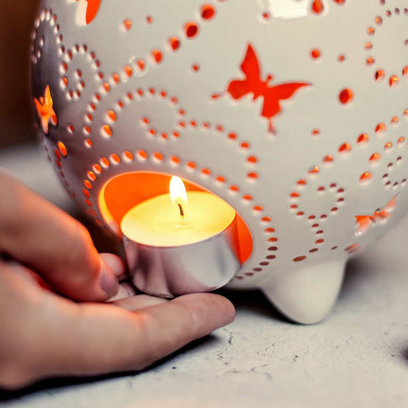 Butterfly Ceramic Oil Diffuser – Handmade Wax Warmer, Anniversary Gift ...