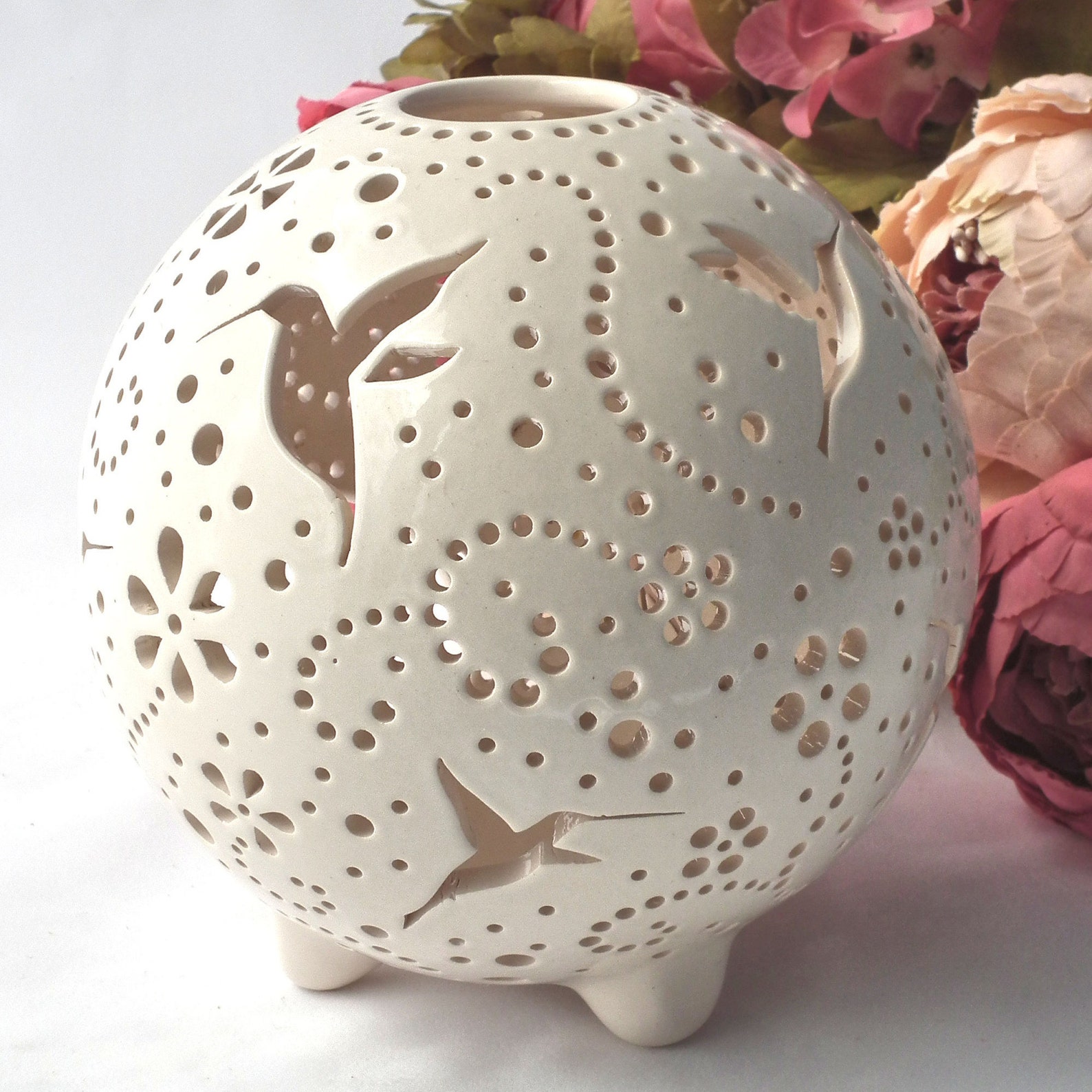 Hummingbird Gifts Ceramic Bird Lamp Christmas Gift Ceramic | Etsy