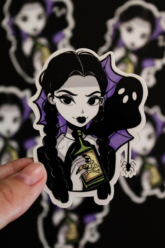 Wednesday Addams Sticker the Addams Family Poison I Am - Etsy