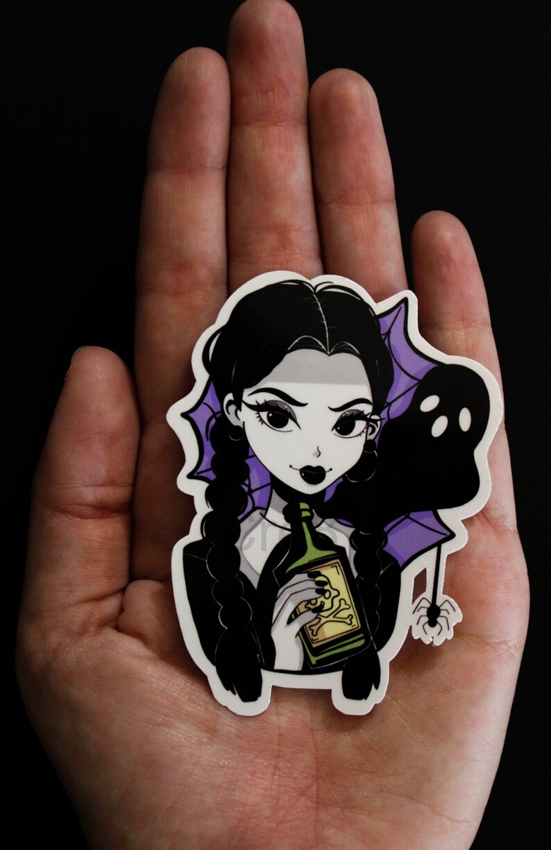 Wednesday Addams Sticker the Addams Family Poison I Am - Etsy