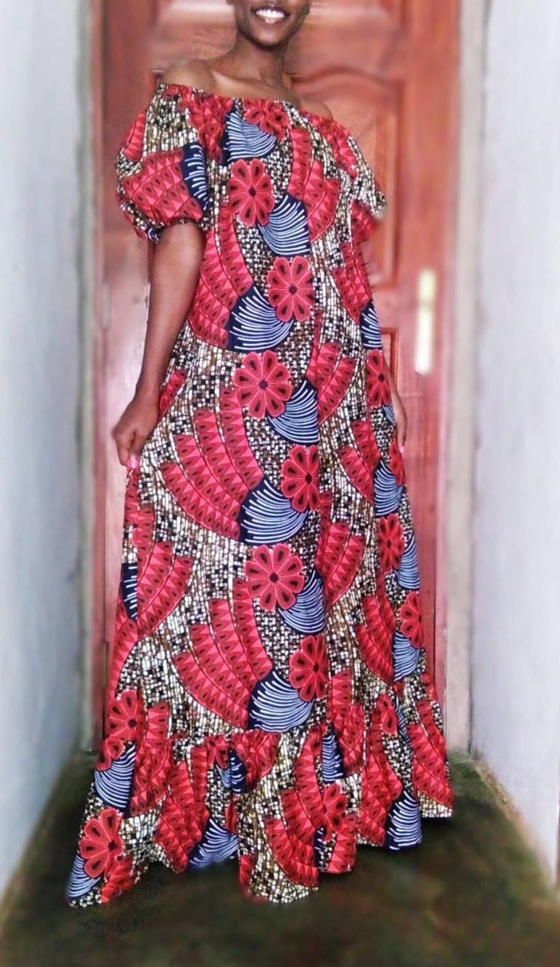 Plus Size Dress African Print Maxi Dress Ankara Dress for Women - Etsy