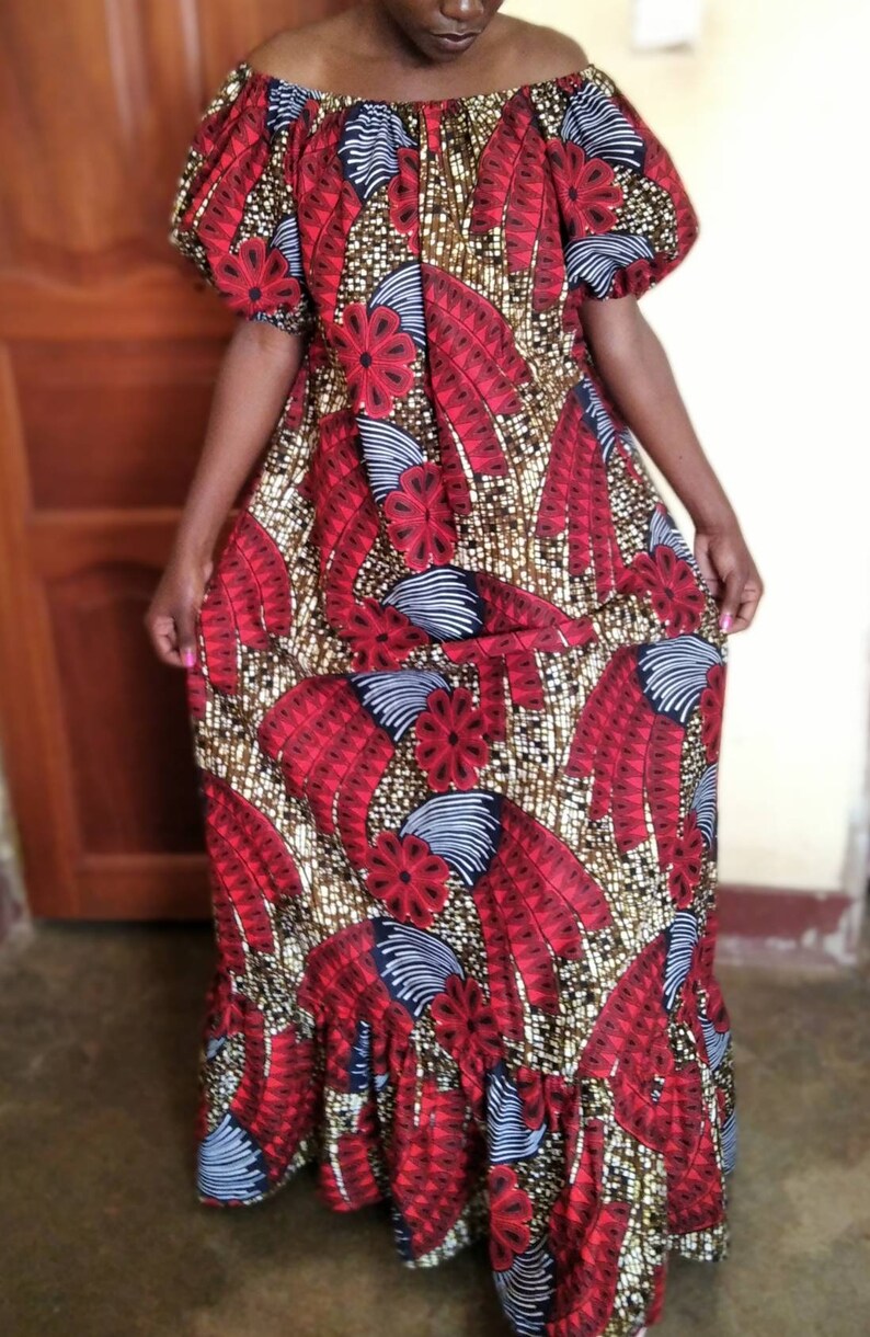 Plus Size Dress African Print Maxi Dress Ankara Dress for Women - Etsy