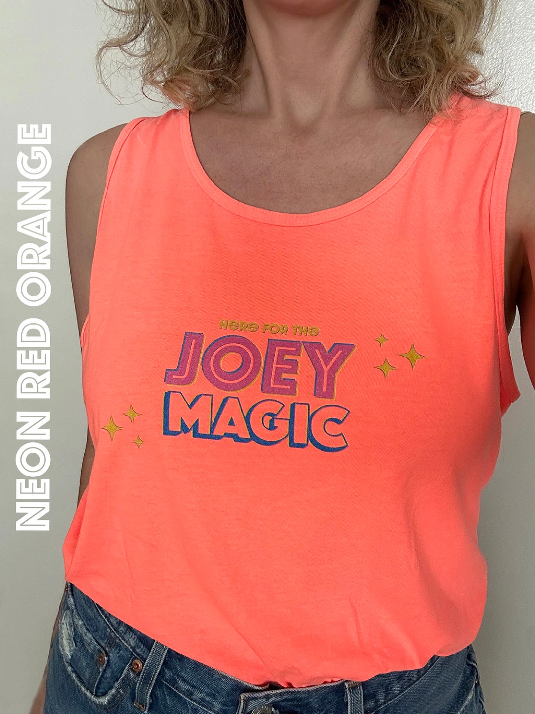 Joey Magic Neon Tank Top New Kids on the Block - Etsy