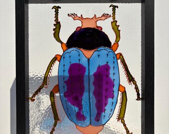 Stained Glass Butterfly Suncatcher: Botanical Window Decor, Bug Art - Etsy