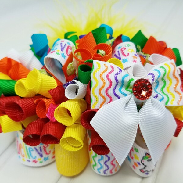 Funky Loopy Hair Bow - Etsy