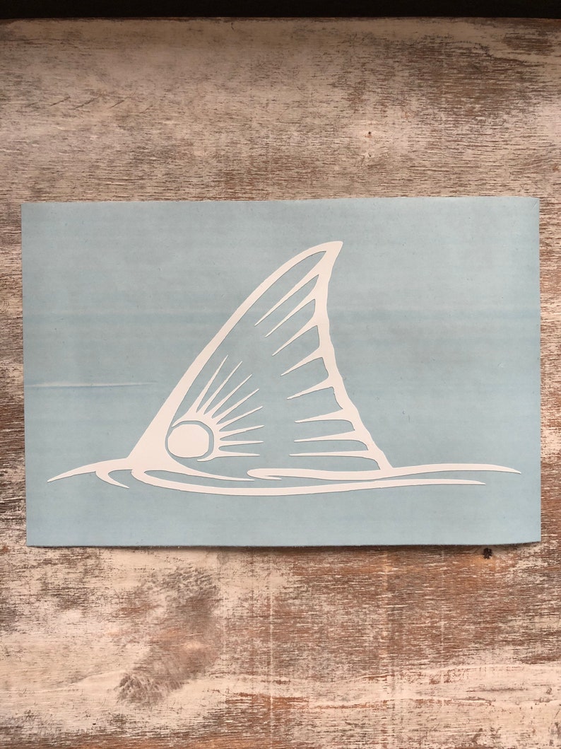 Redfish Tail Vinyl Decal Redfish Tail Sticker Windshield | Etsy