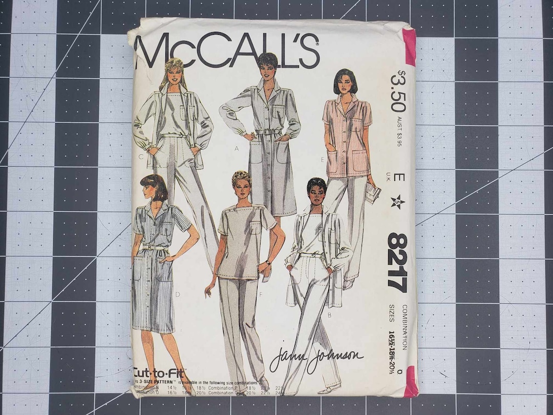 Retro 80's Mccall's Misses' Half Size Uniform Sewing Pattern Number ...