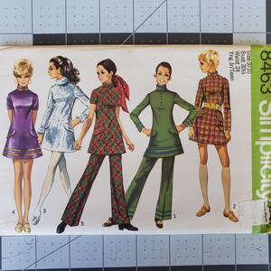 Retro 60's Simplicity Young Junior/teens' Mini-dress and Pants Sewing ...