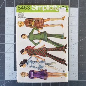 Retro 60's Simplicity Young Junior/teens' Mini-dress and Pants Sewing ...