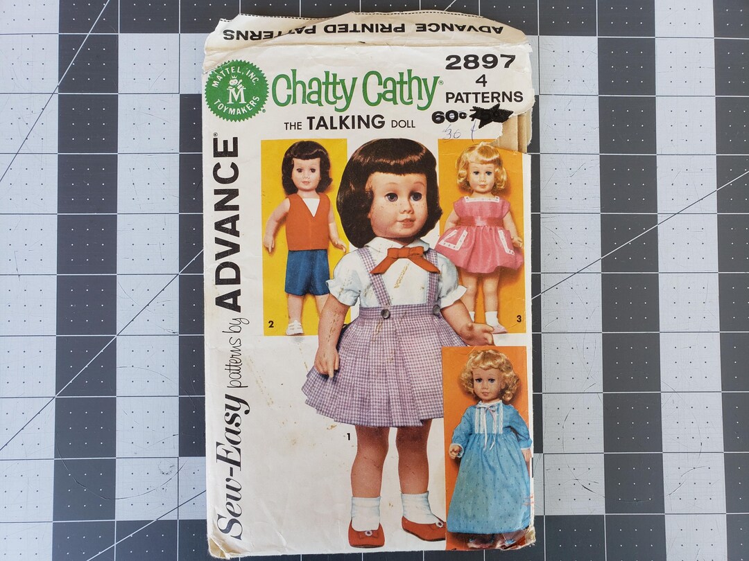 Retro Sew Easy Patterns by Advance Mattel Inc. Chatty Cathy Doll ...