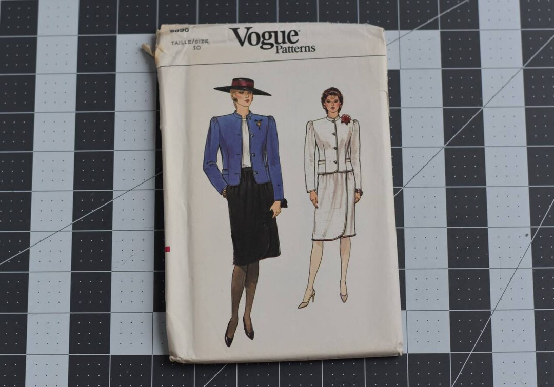 Retro Vogue Misses' Jacket and Skirt Sewing Pattern Number 8896 UNCUT ...