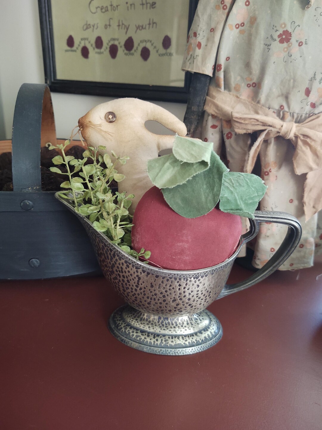 Primitive Folk Art Bunny Shelf Sitter - Etsy