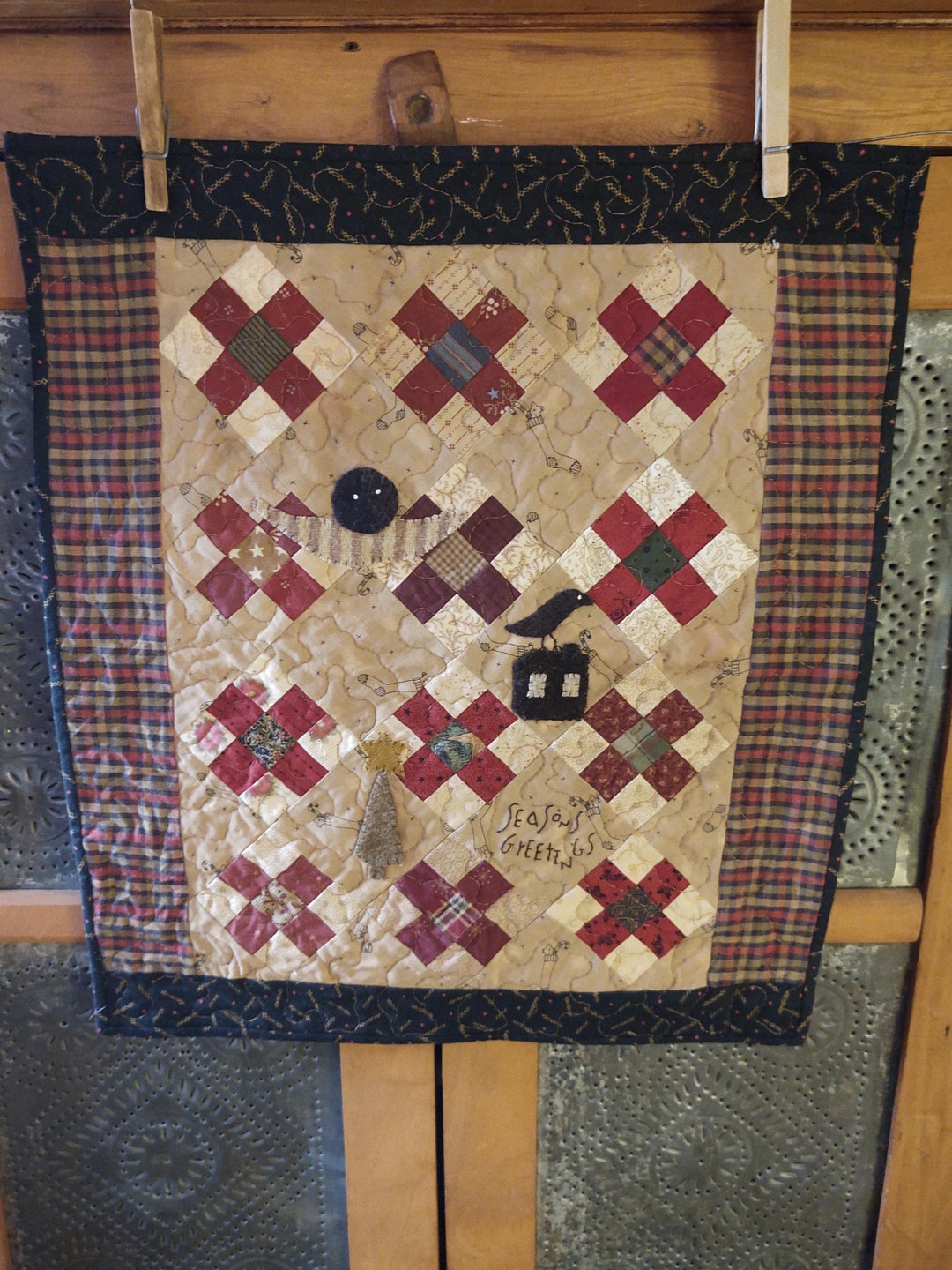 Cheri Payne's Season's Greetings Wall Quilt - Etsy