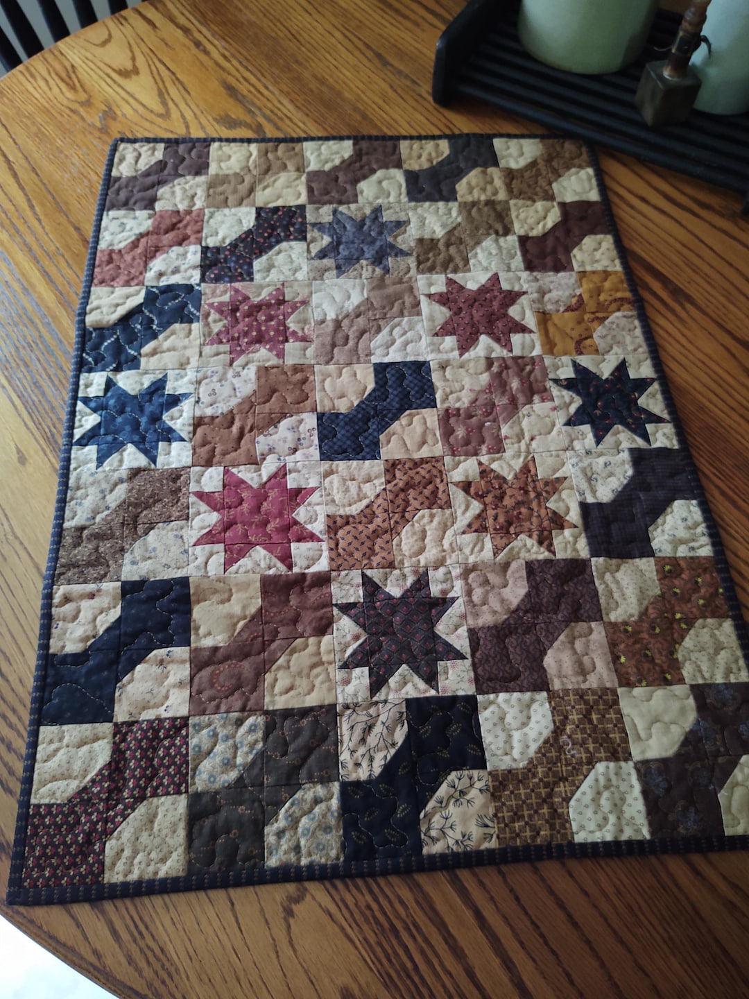 Scrappy Bow Ties and Stars, Civil War Reproductions, Wall or Table ...