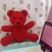 Scarlet Red Crocheted Teddy Bear - Etsy