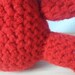 Scarlet Red Crocheted Teddy Bear - Etsy