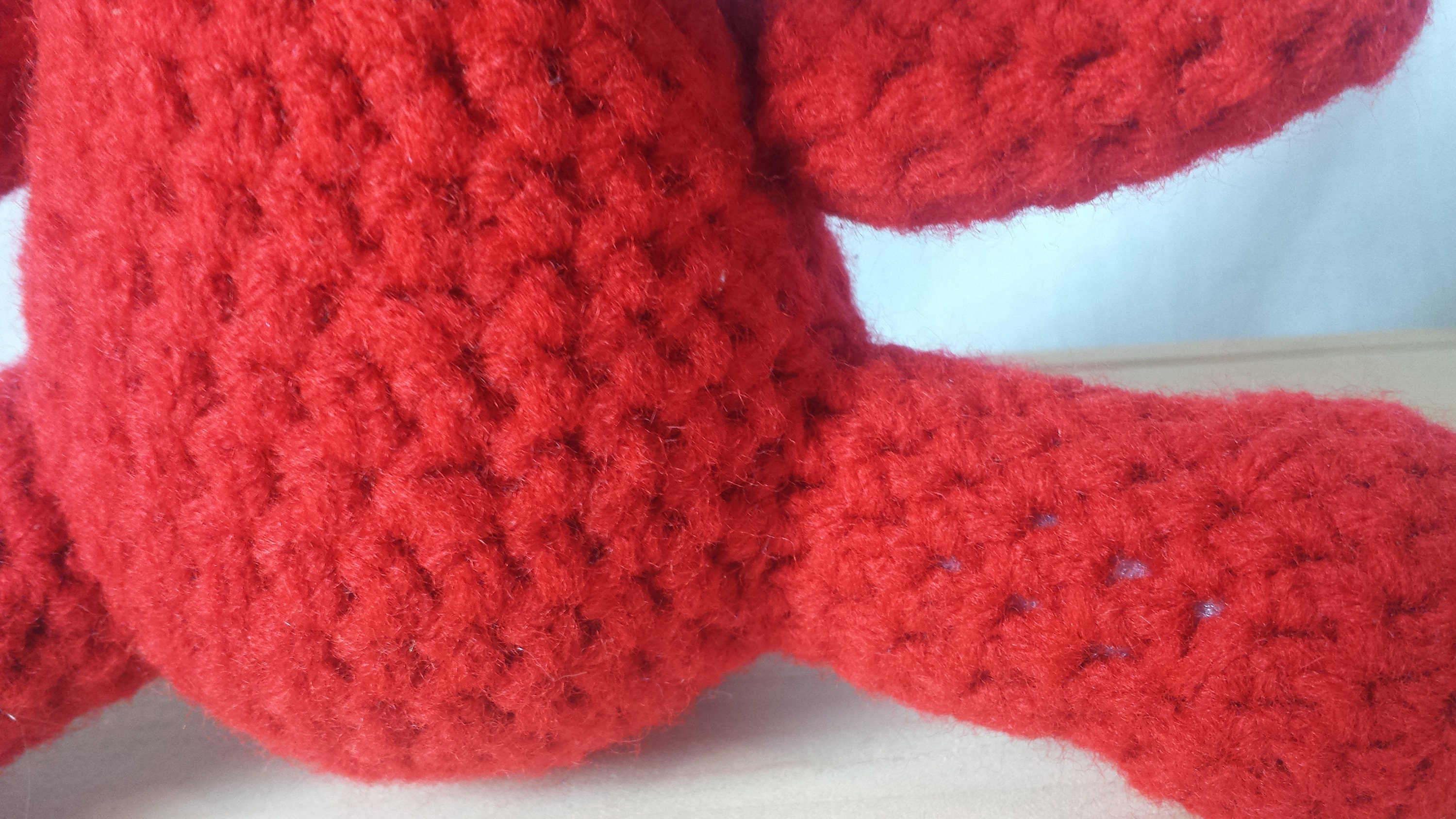 Scarlet Red Crocheted Teddy Bear - Etsy