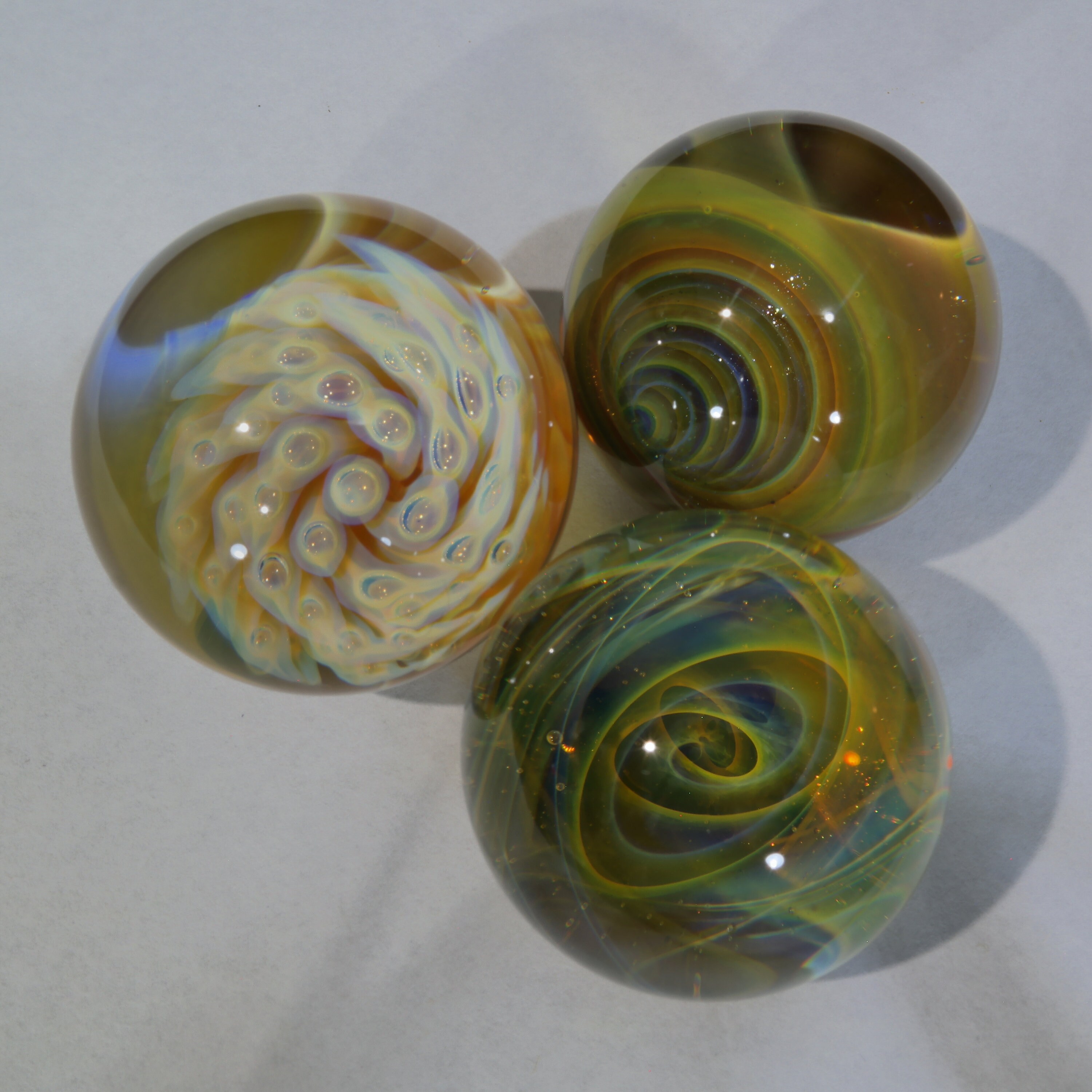 36-40 MM Hand Made Glass Marbles Vortex Implosion Chaos Lamp work Art ...