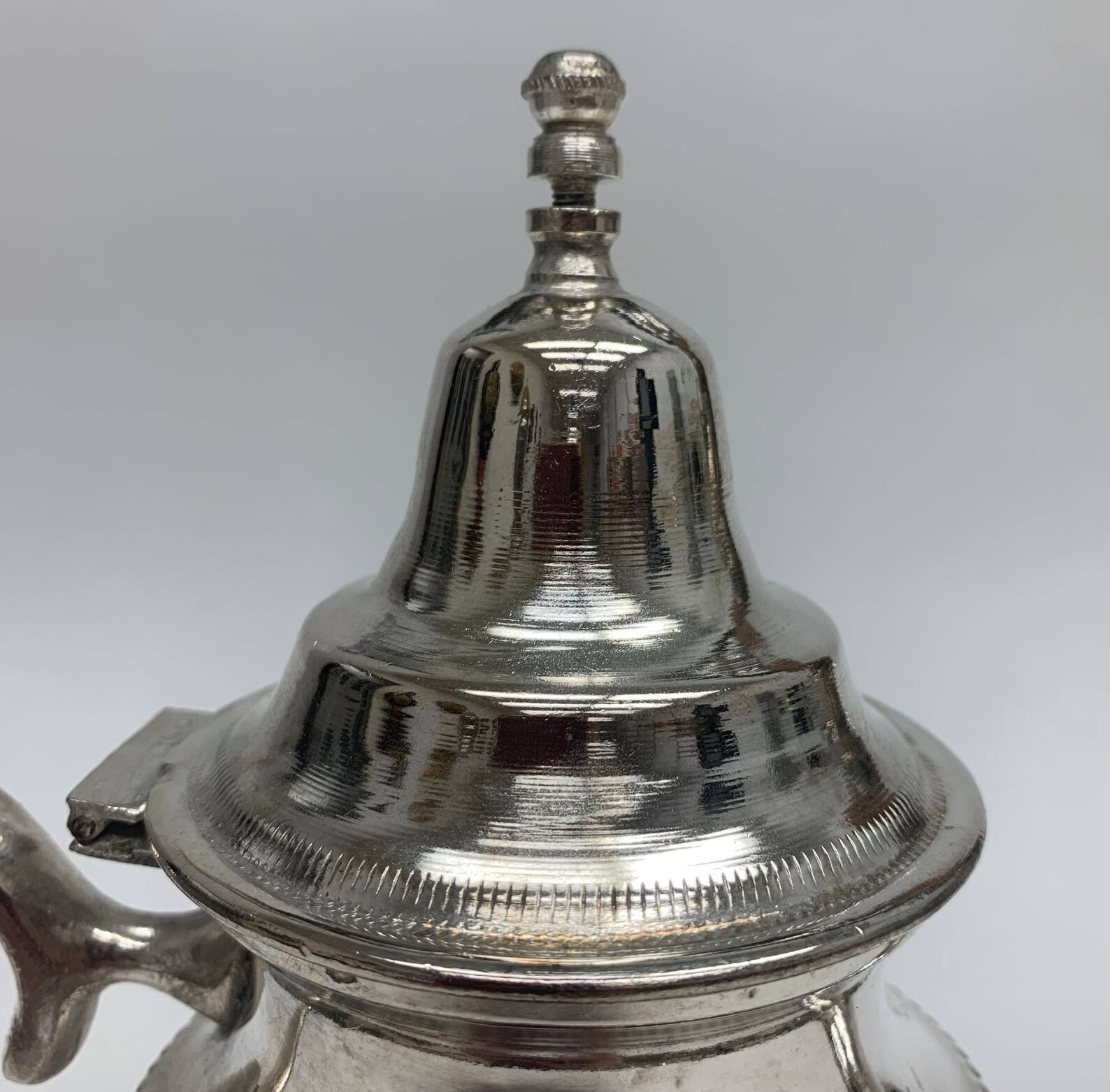 Handmade Vintage Silverplated Moroccan Copper Teapot | Authentic ...