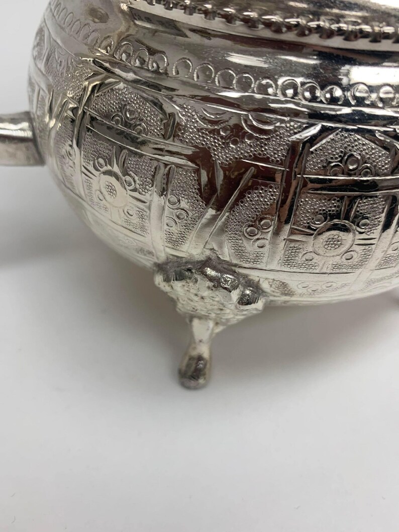 Handmade Vintage Silverplated Moroccan Copper Teapot | Authentic ...