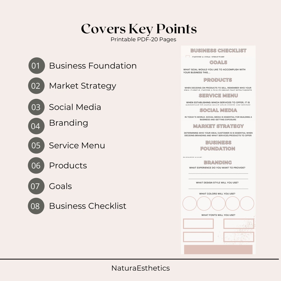 Beauty Business Planner: Business Plan Template, Business Guide ...