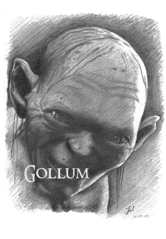 Items similar to Smeagol / Gollum; The Lord of the Rings original ...