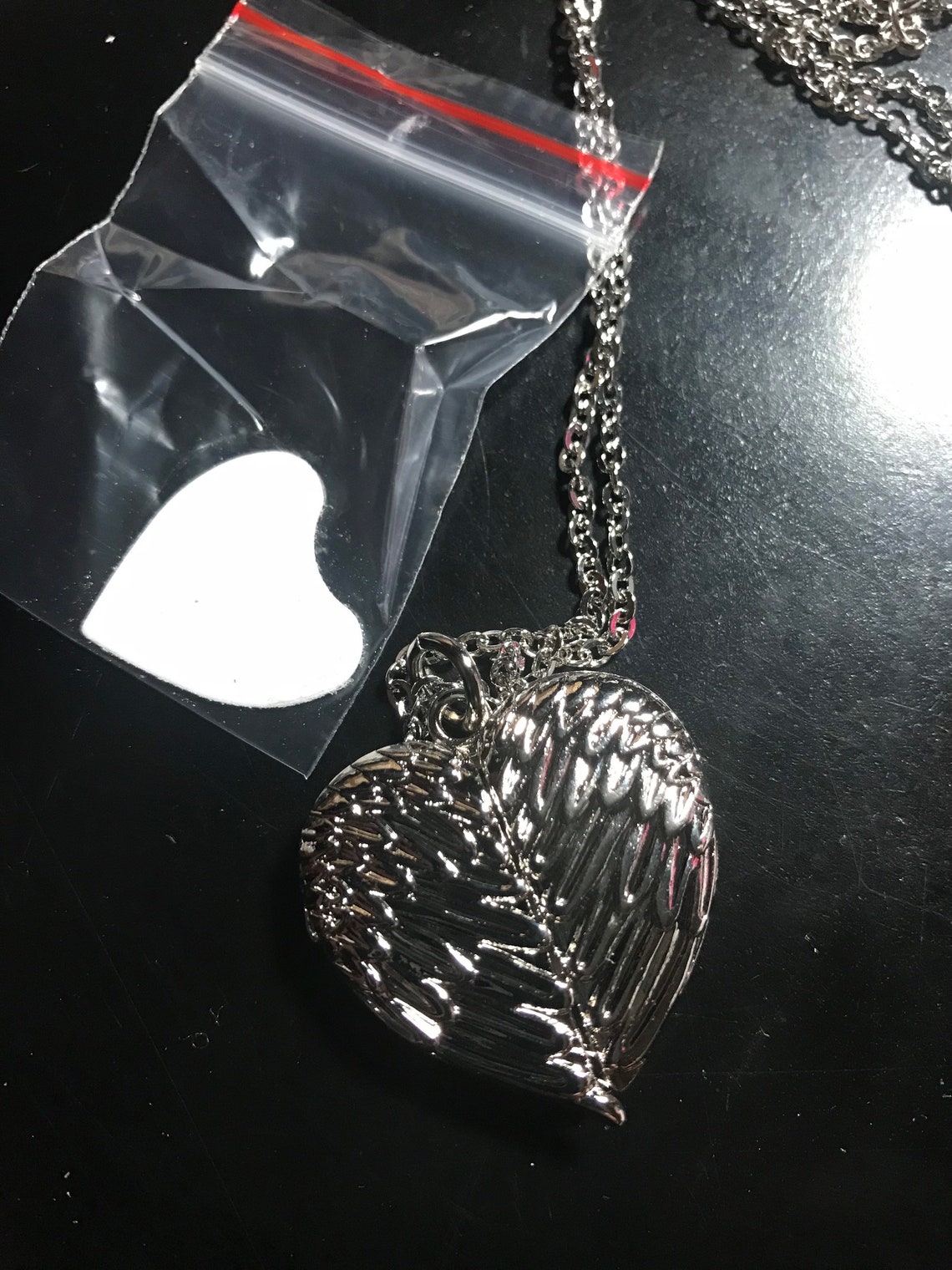 Sublimation Blank Sublimation Ready Heart Wing Locket Wings 3D | Etsy