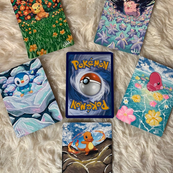 Custom Pokemone Card - Etsy