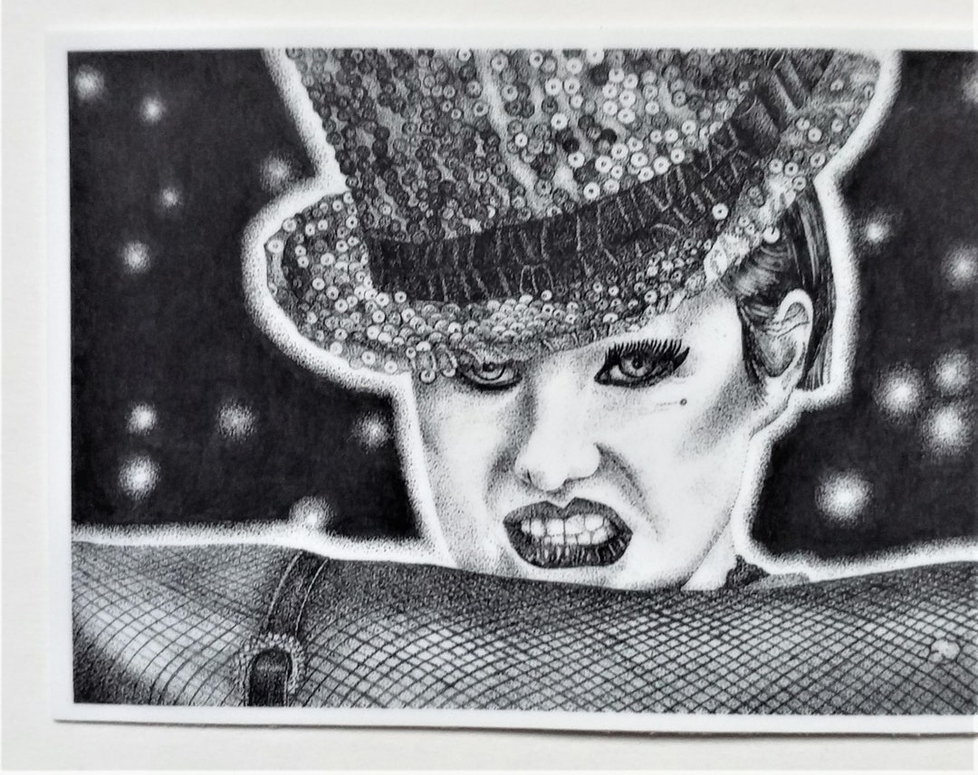 STICKER Hand Drawn COLUMBIA RHPS Single Sticker, 2.5" X 3" Rocky Horror ...