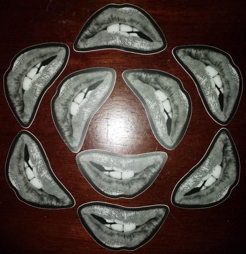 STICKER Hand Drawn RHPS LIPS Single Sticker, Rocky Horror Picture Show ...