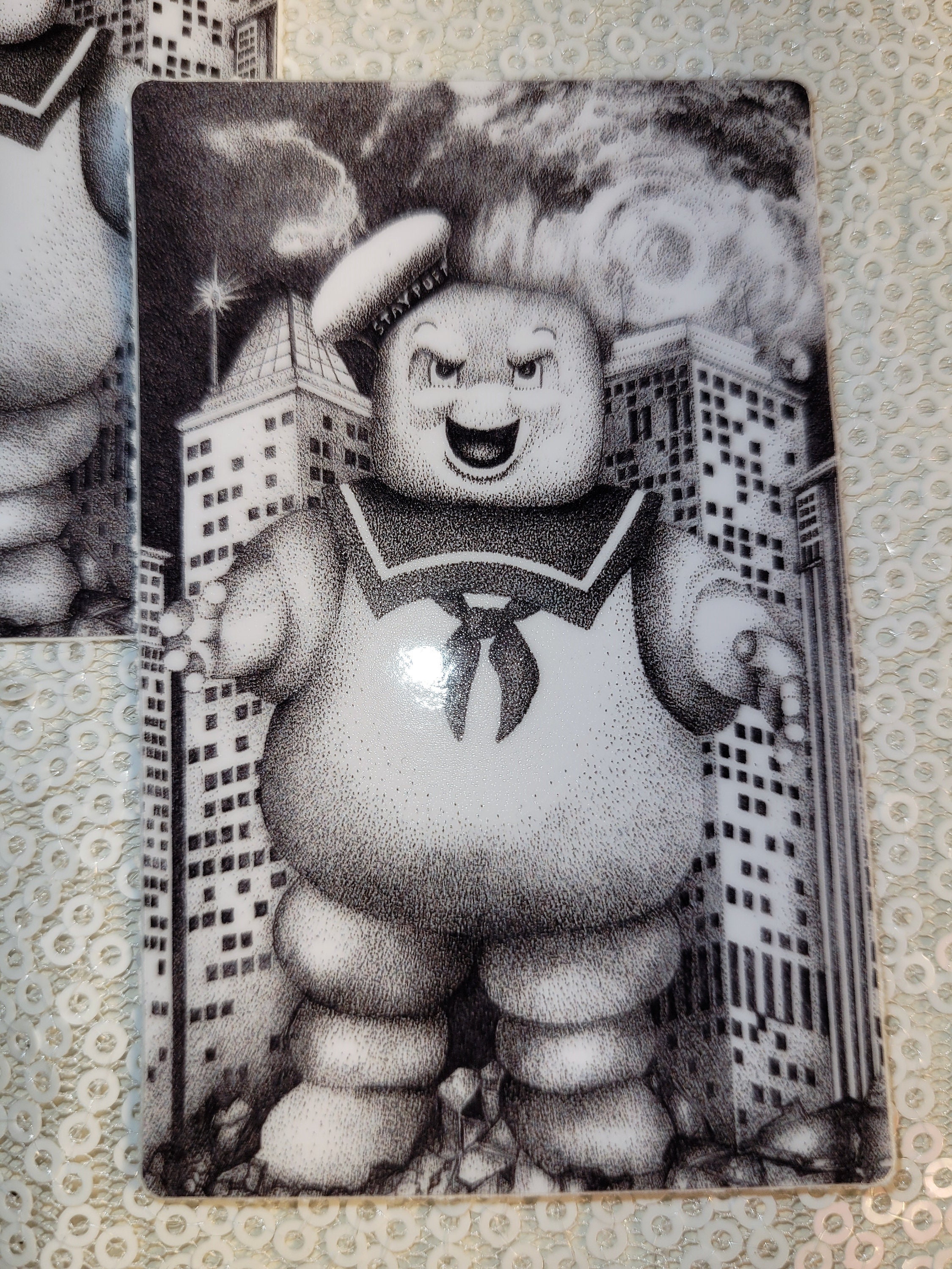 STICKER Hand Drawn Single Vinyl Sticker, 3X3, Stay Puffed Marshmallow ...