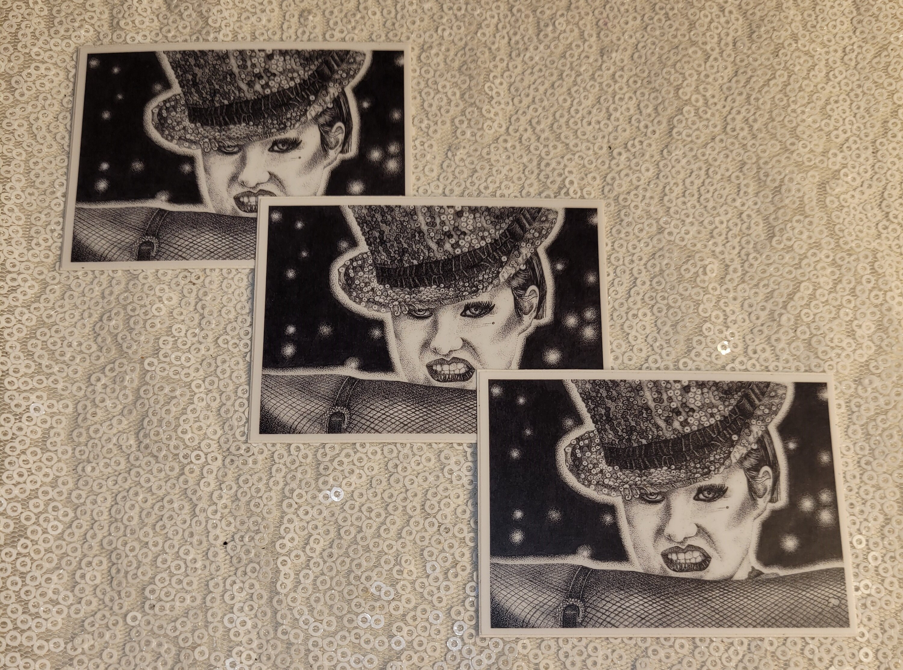 STICKER Hand Drawn COLUMBIA RHPS Single Sticker, 2.5" X 3" Rocky Horror ...