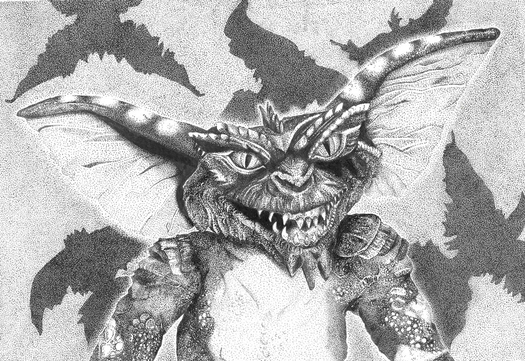STICKER - STRIPE From GREMLINS Hand Drawn Single Vinyl Sticker, 3.5X2.5 ...