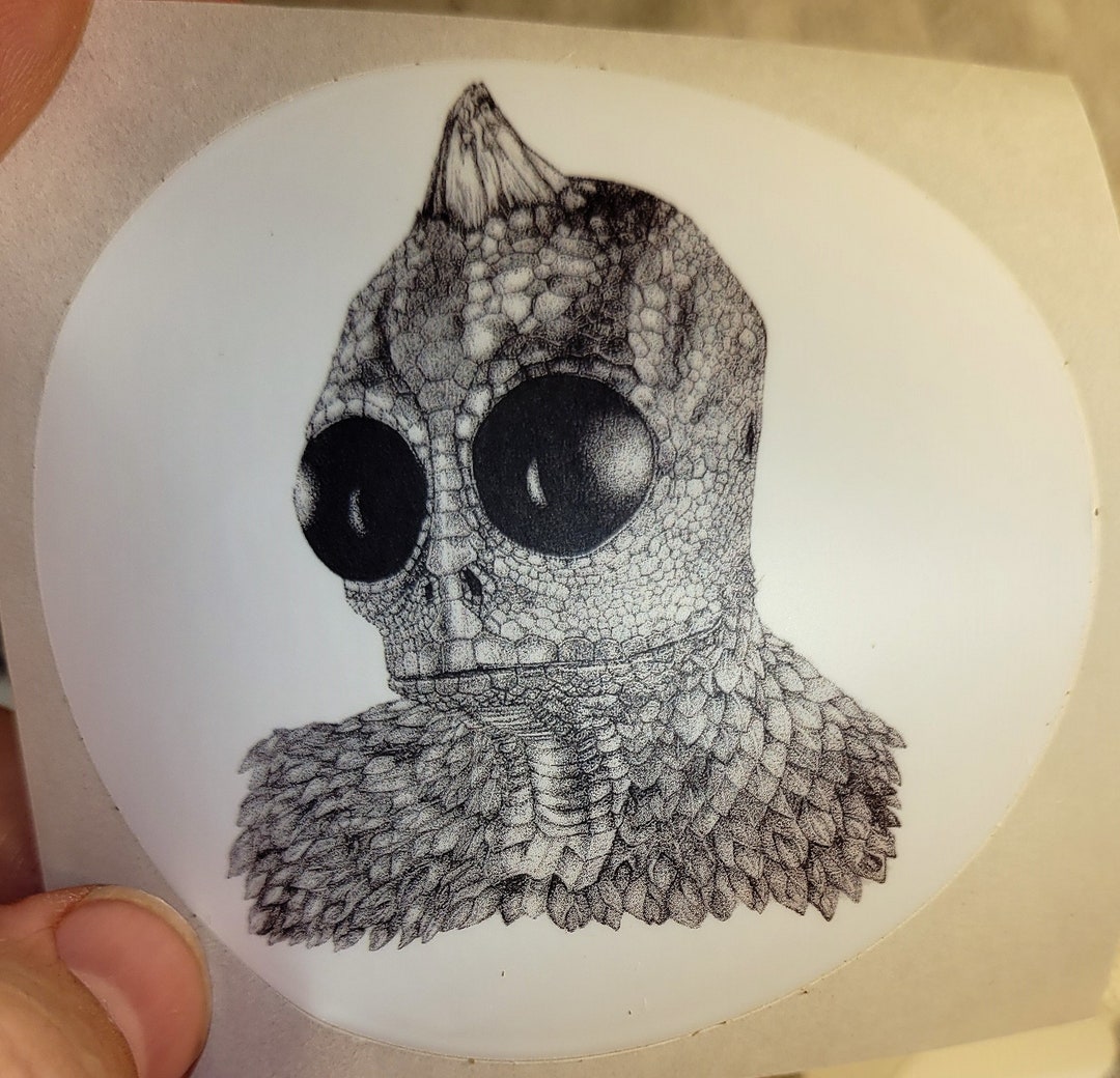 STICKER - SLEESTAK From Land of the Lost, Hand Drawn Single Vinyl ...