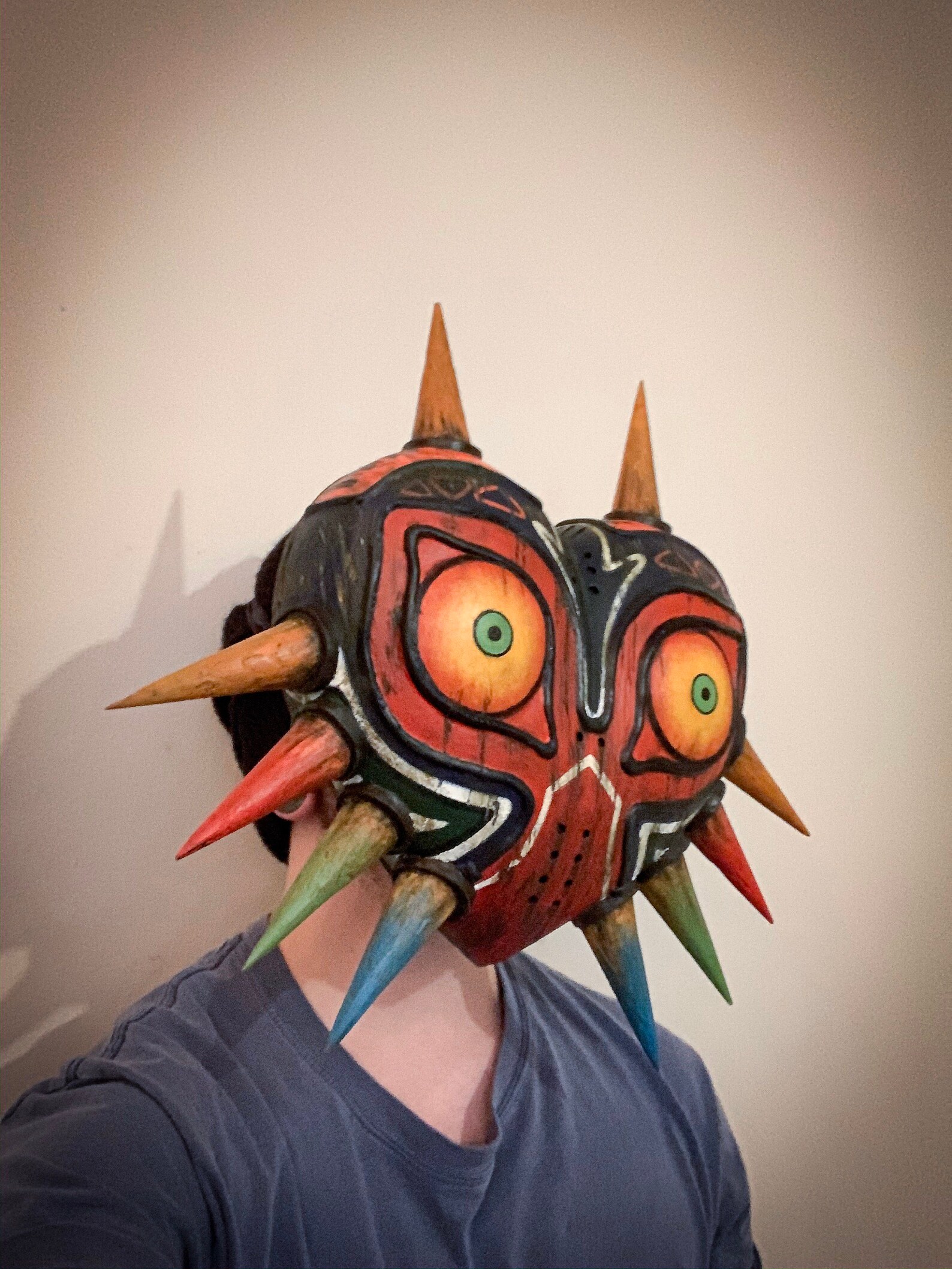 Majora's Mask Wooden Replica Hand Carved // The Legend of | Etsy